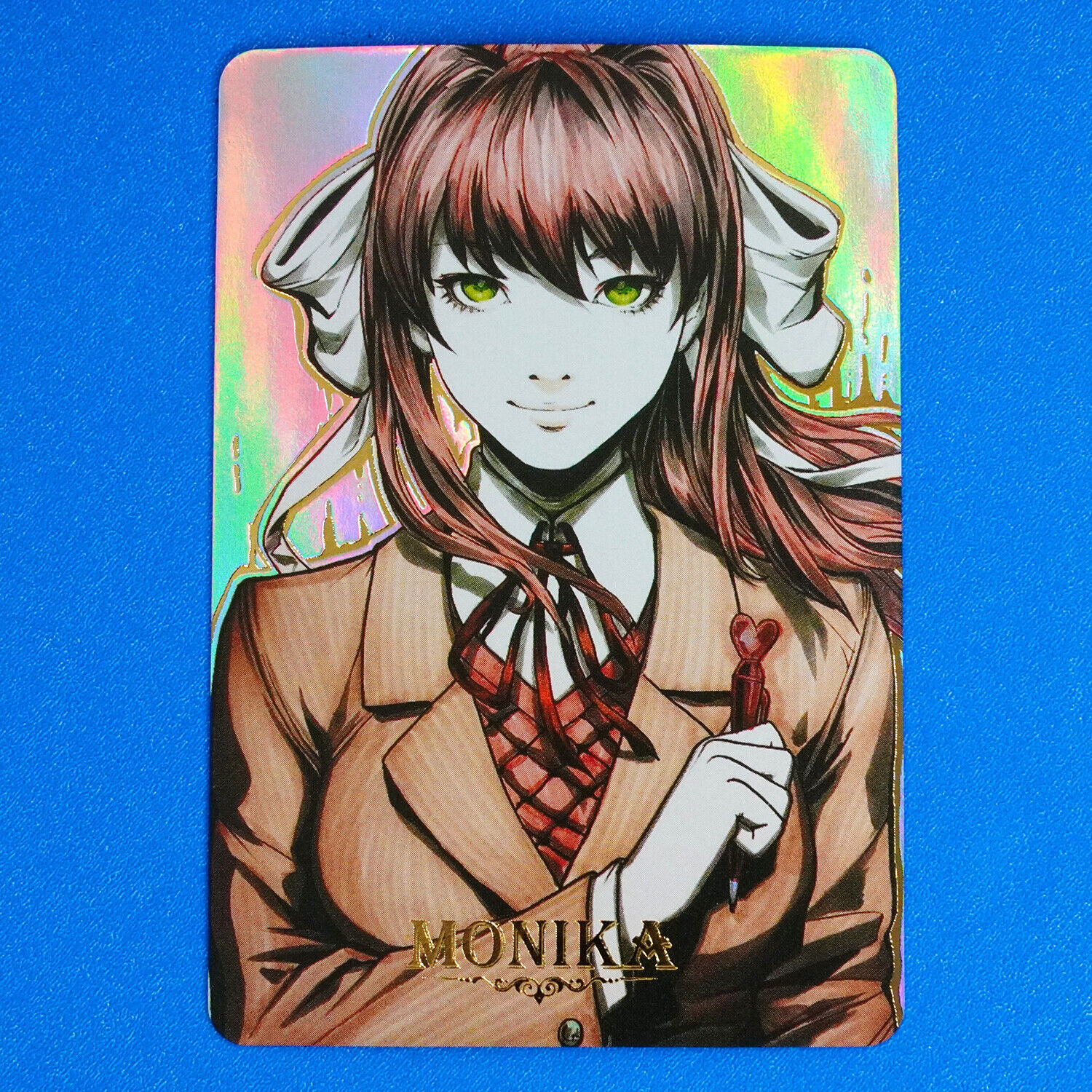 Doki Doki Literature Club Monika Rainbow Foil Holographic Character ...