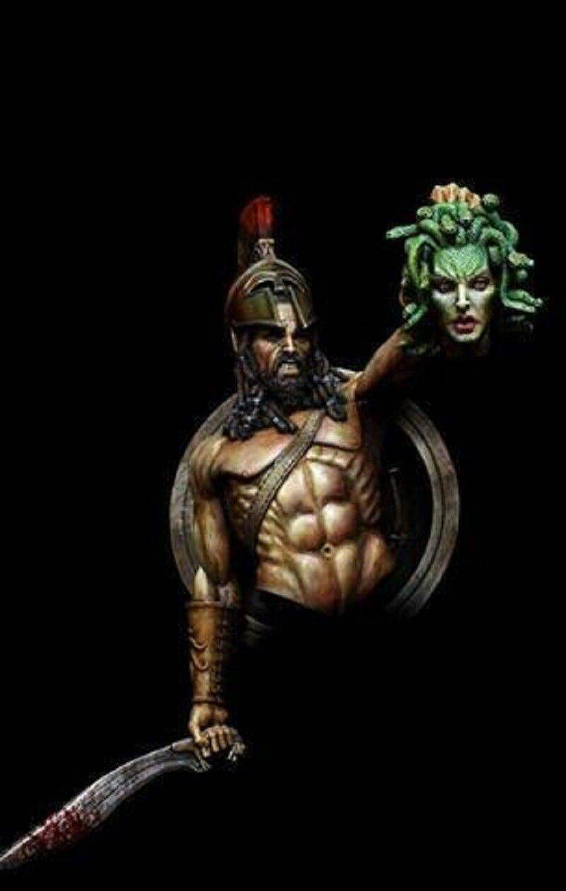 1/9 BUST Resin Model Kit Greek Warrior Perseus & Medusa Fantasy ...