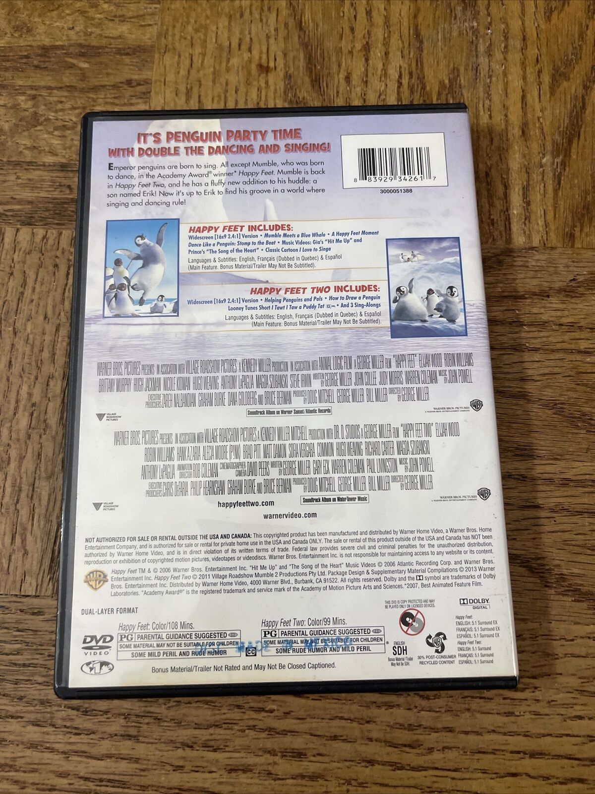 Happy Feet 1&2 DVD - DVDs & Blu-ray Discs