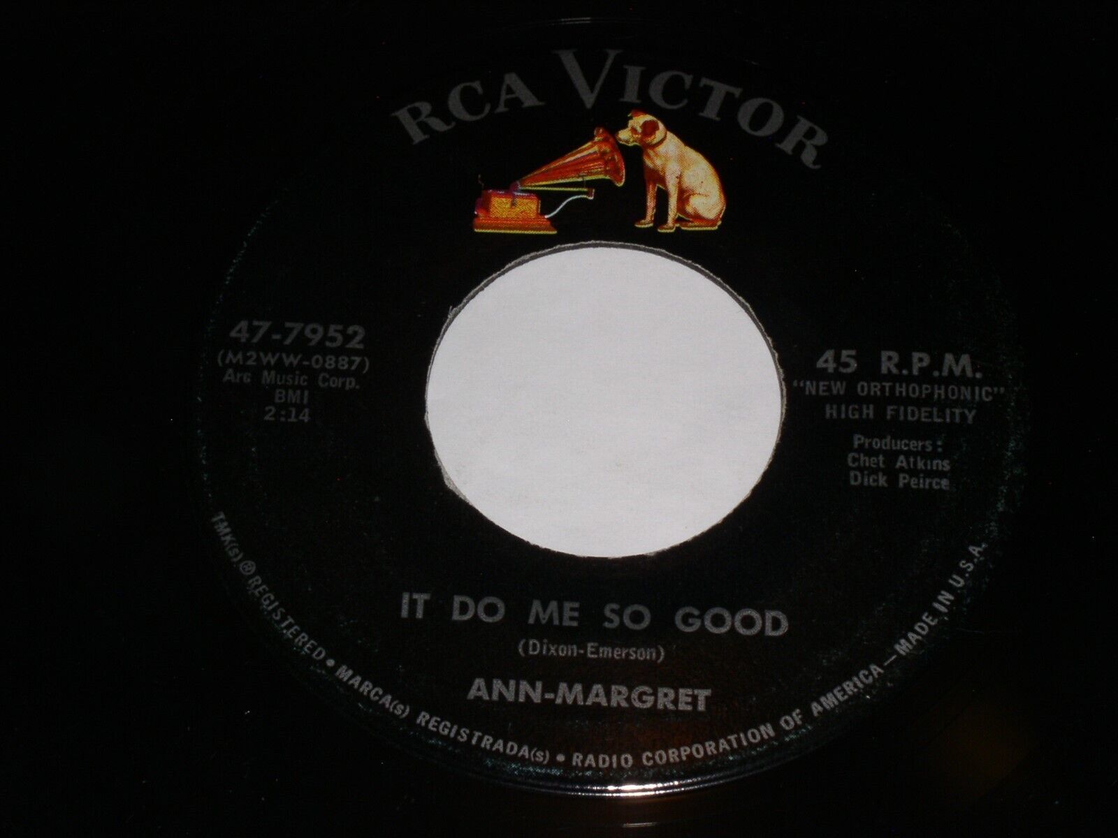 Ann-Margret Gimme Love It Do Me So Good 45 Rpm Record Vinyl RCA 47-7952 ...