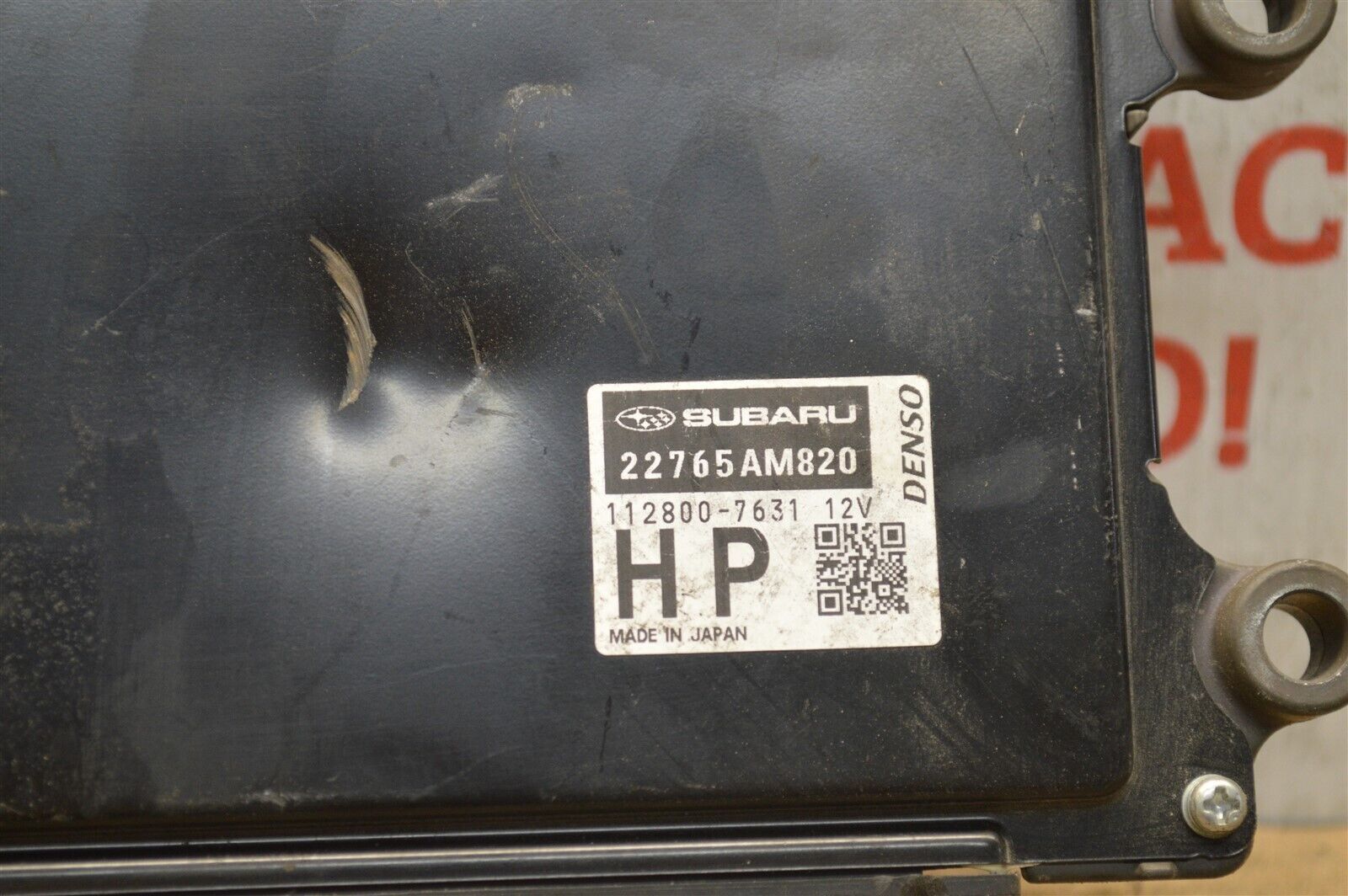 2018-20 Subaru Crosstrek Engine Control Unit ECU 22765AM820 Module 74 ...