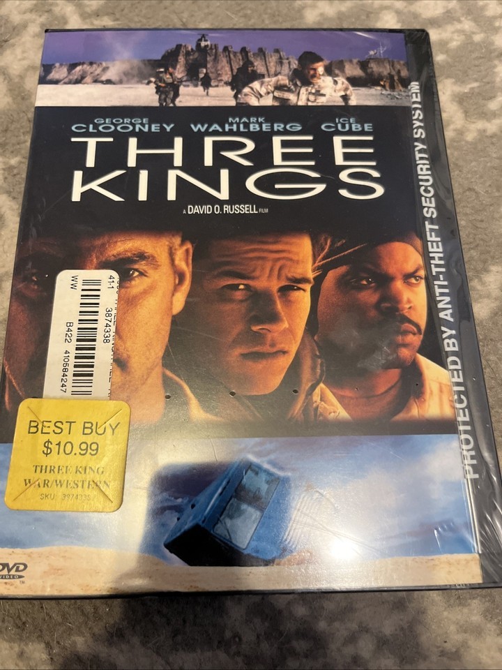 Three Kings (DVD, 1999) New Sealed George Clooney Mark Wahlberg Ice ...