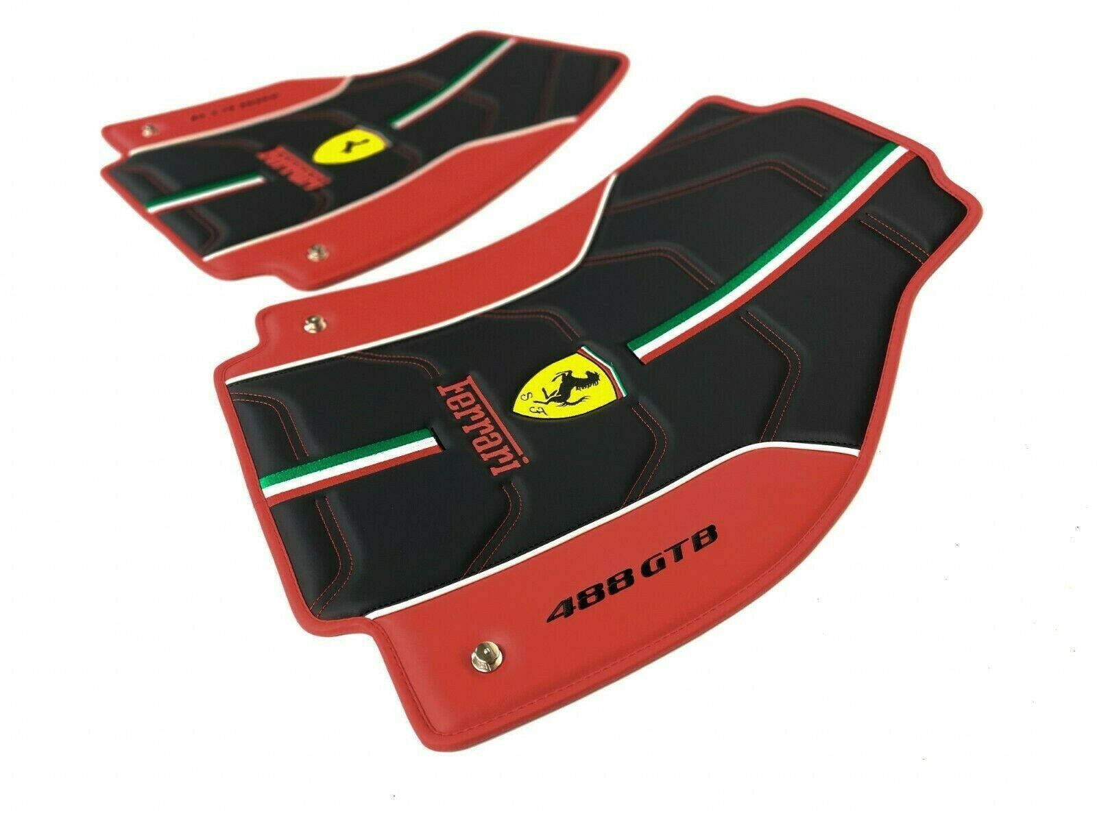 RHD Ferrari 488 GTB custom floor mats black/red Read - Car & Truck ...