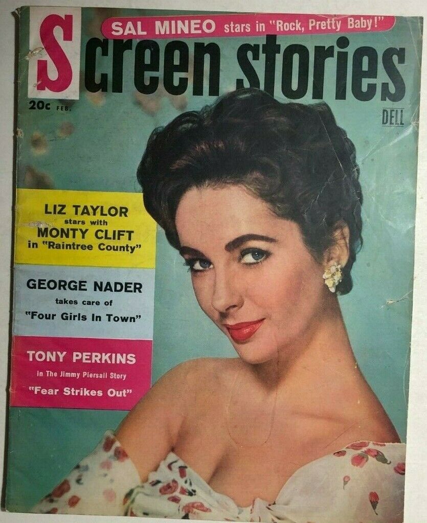 SCREEN STORIES magazine January 1957 Elizabeth Taylor cover - Magazines