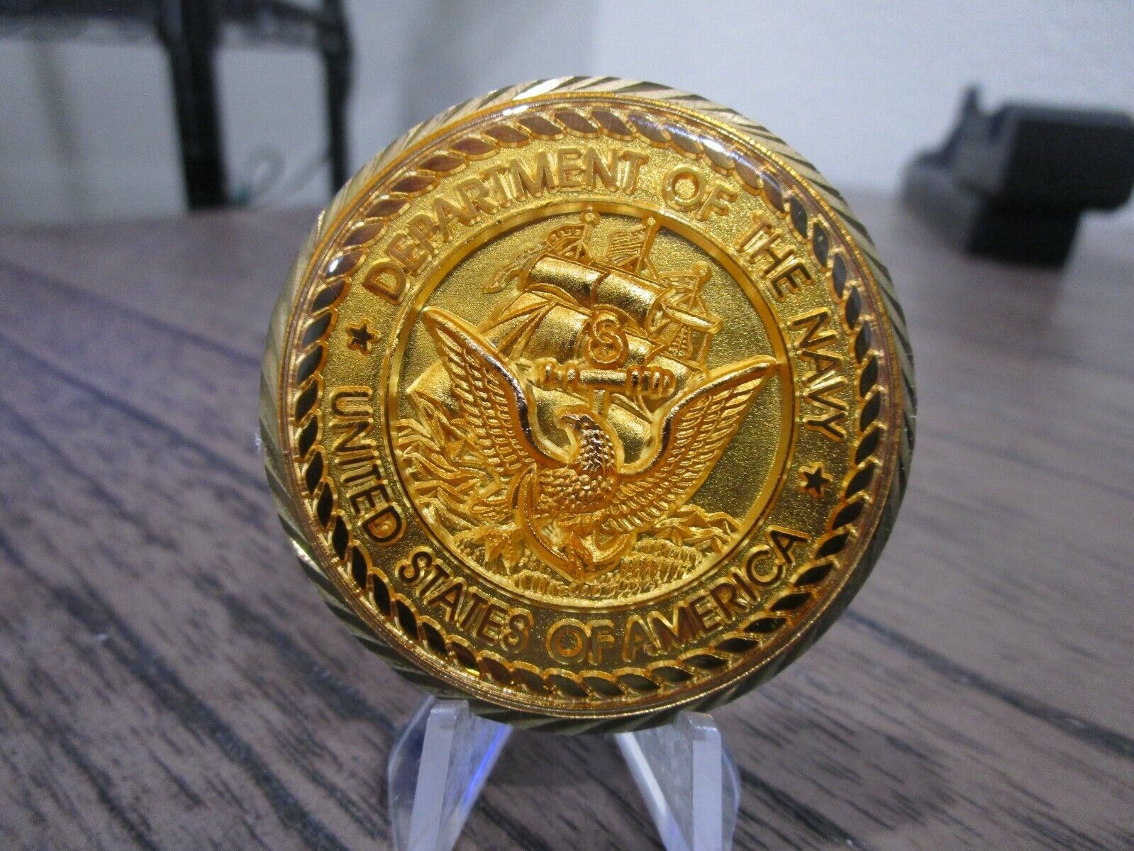 USN International Military Student Office Great Lakes IL Challenge Coin ...