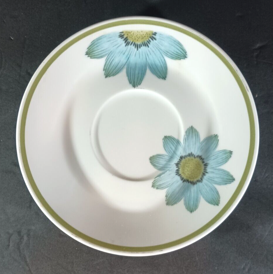 Noritake Progression China UP-SA DAISY SAUCER Spring Floral Blue Japan ...