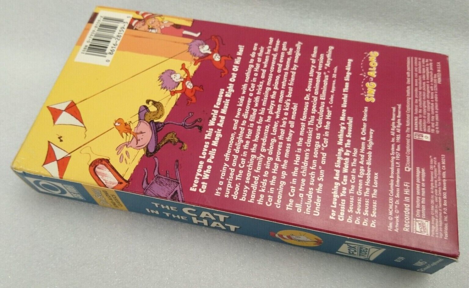 VHS Dr Seuss - The Cat In The Hat Sing-Along Classic (VHS, 1994) - VHS ...
