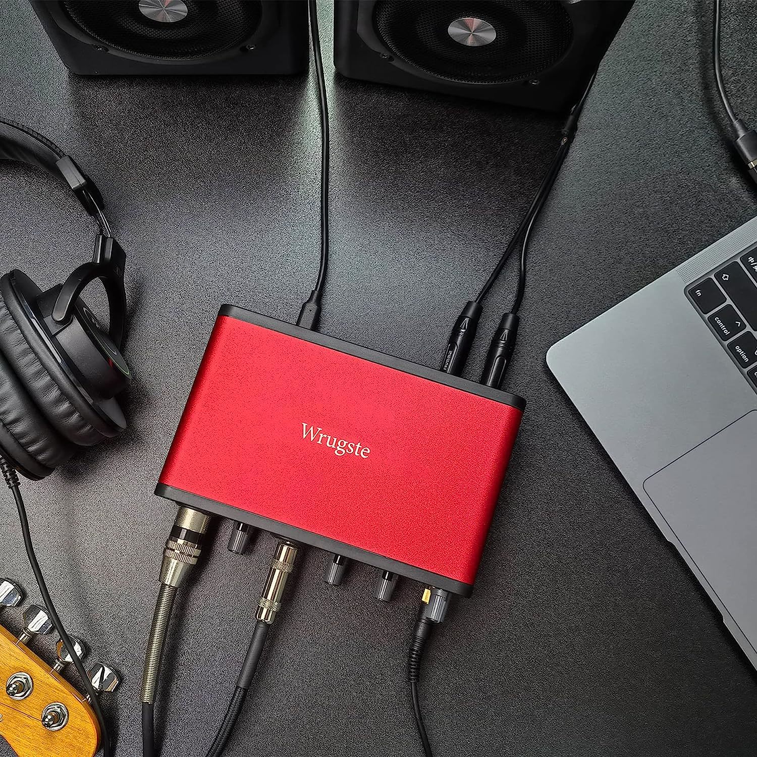 2I2 Usb Audio Interface(24Bit/192Khz)+48V Phantom Power For Recording ...