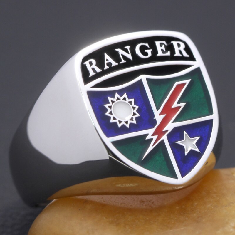 US Army Rangers Regiment 75th Military Jewelry Solid Sterling Silver ...