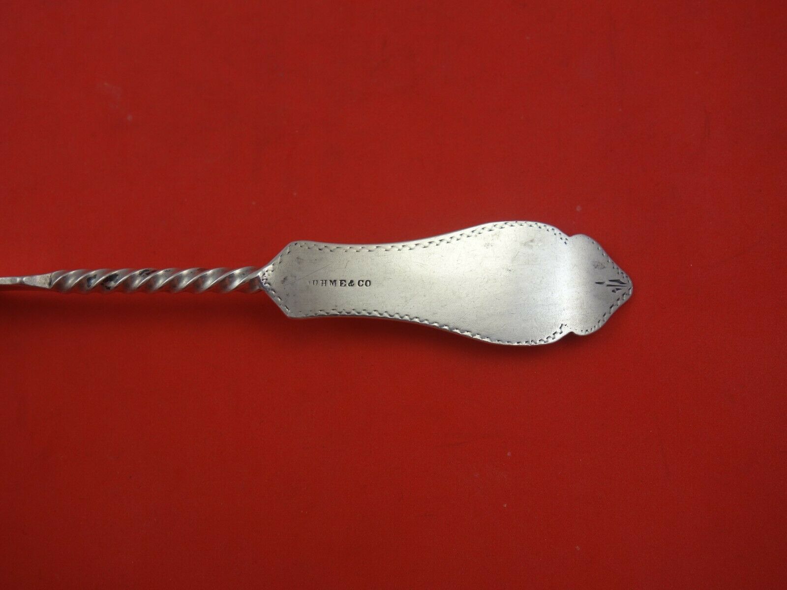 Number 1 by Duhme Sterling Silver Master Butter FH Bright-Cut Twist 7 3 ...