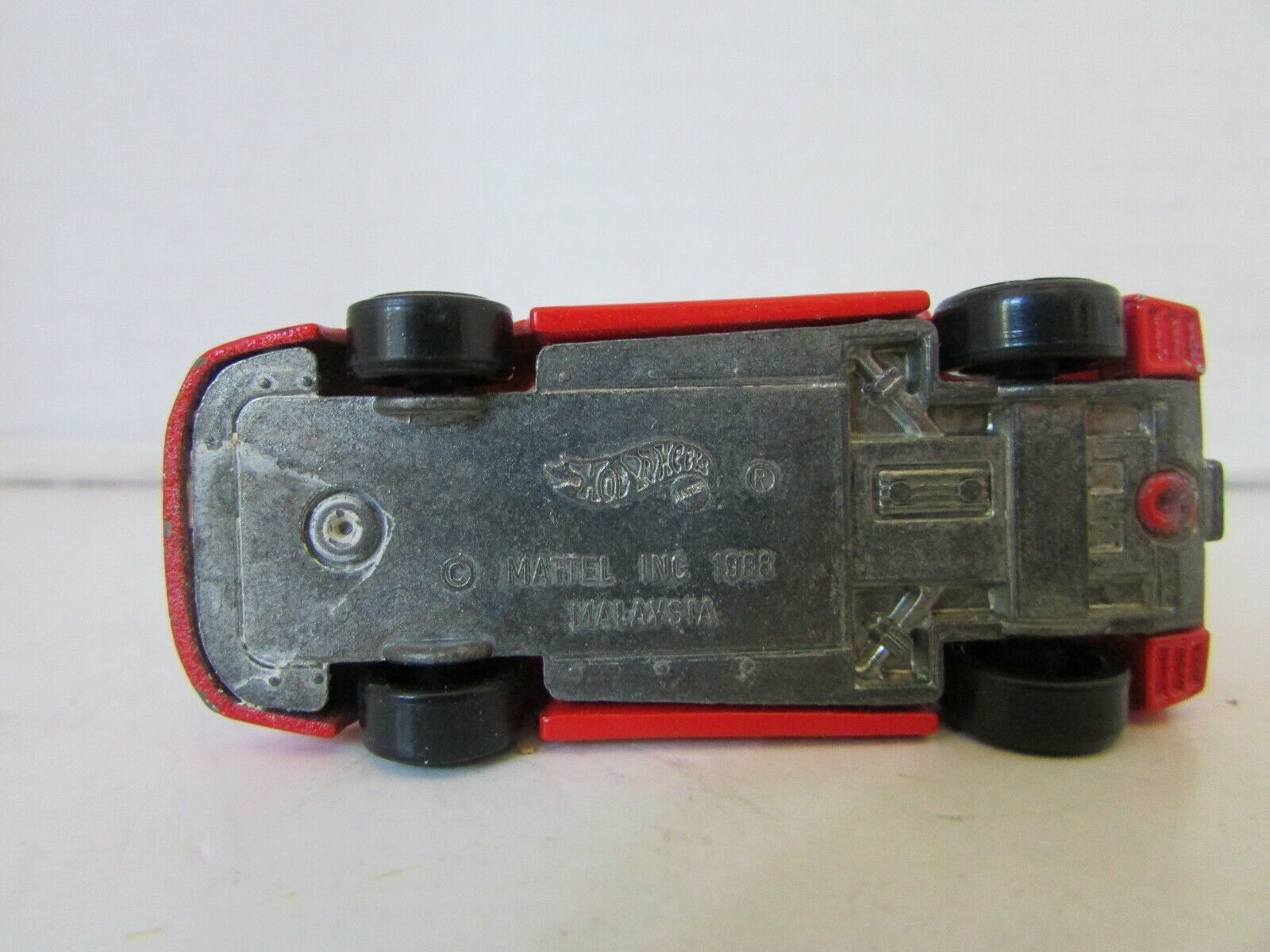 MATTEL HOT WHEELS 1988 RED FERRARI #40 OPENING TRUNK MADE IN MALAYSIA ...