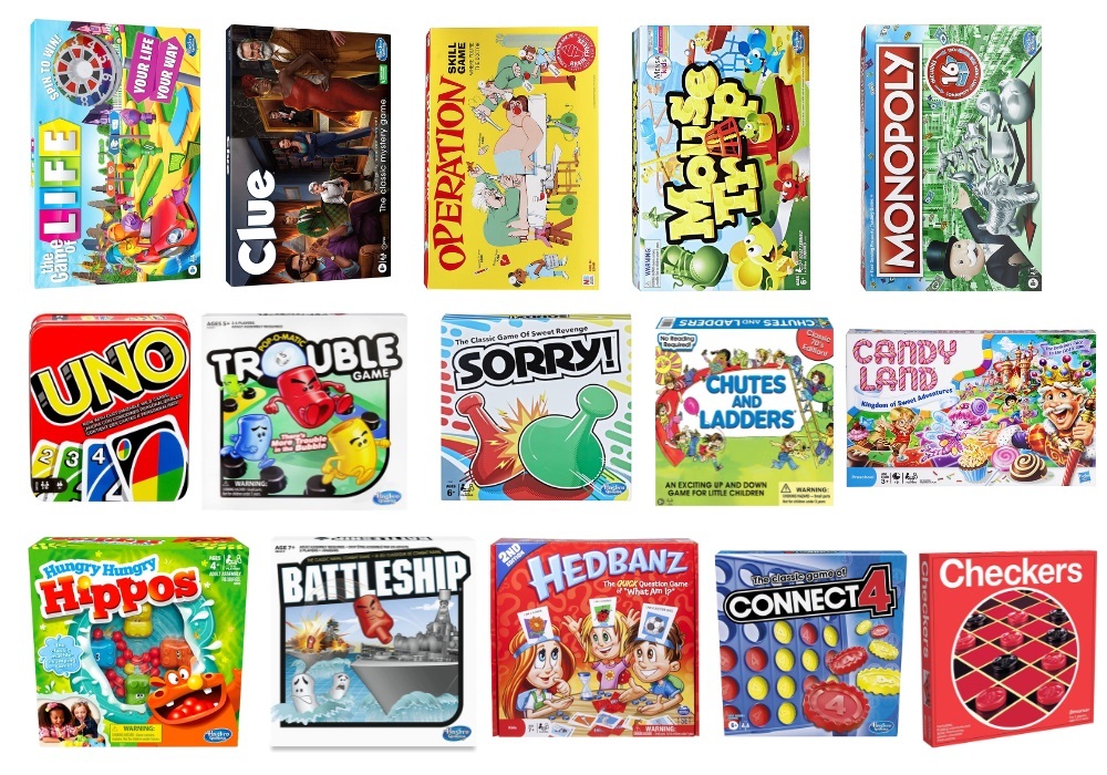 15 Family Miniature Board Games Edible Image Birthday Cake Topper ...