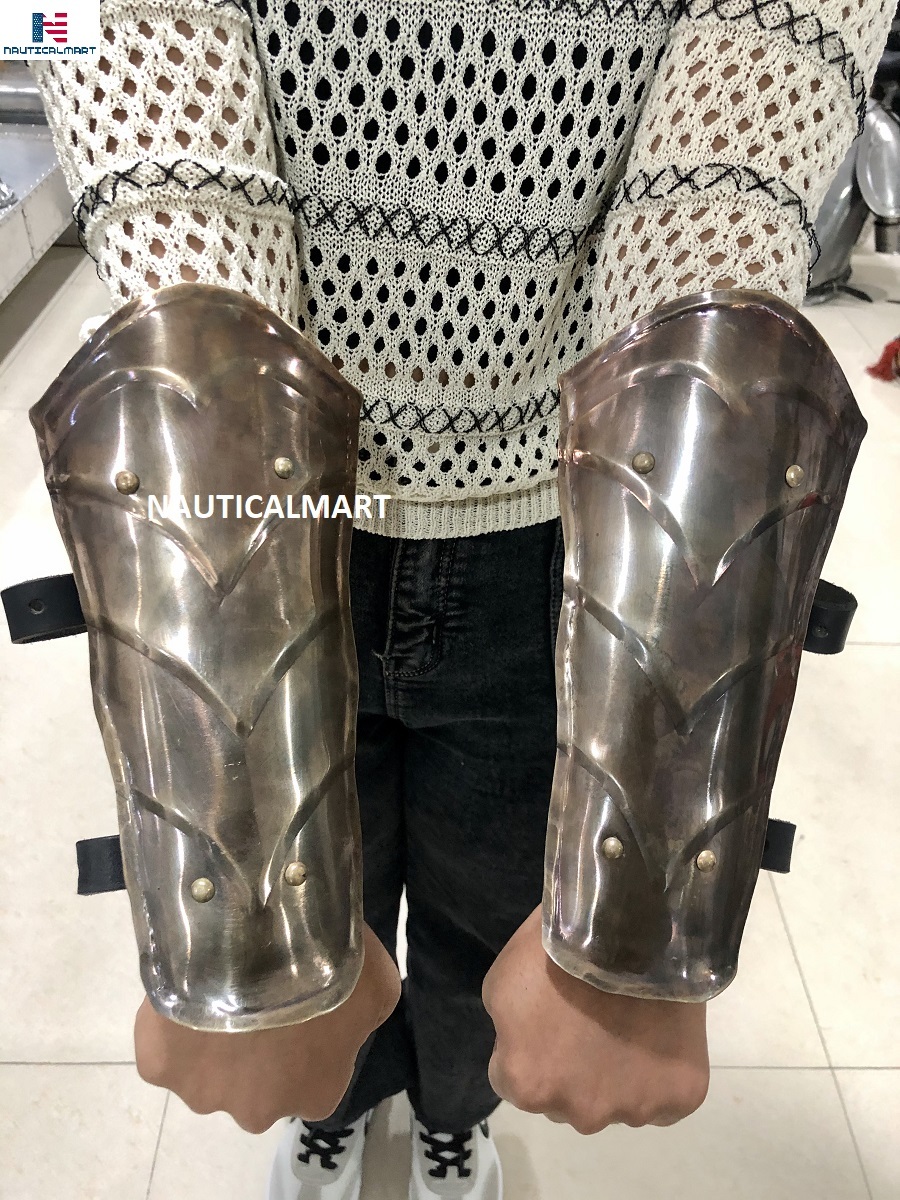 Medieval Bracers Fully Functional Arm Guard for Cosplay, Role-Play ...