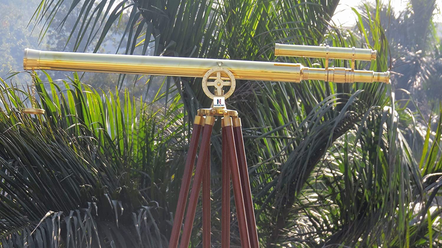 Large Double Barrel Telescope Brass Ship Telescope Nautical Telescope ...
