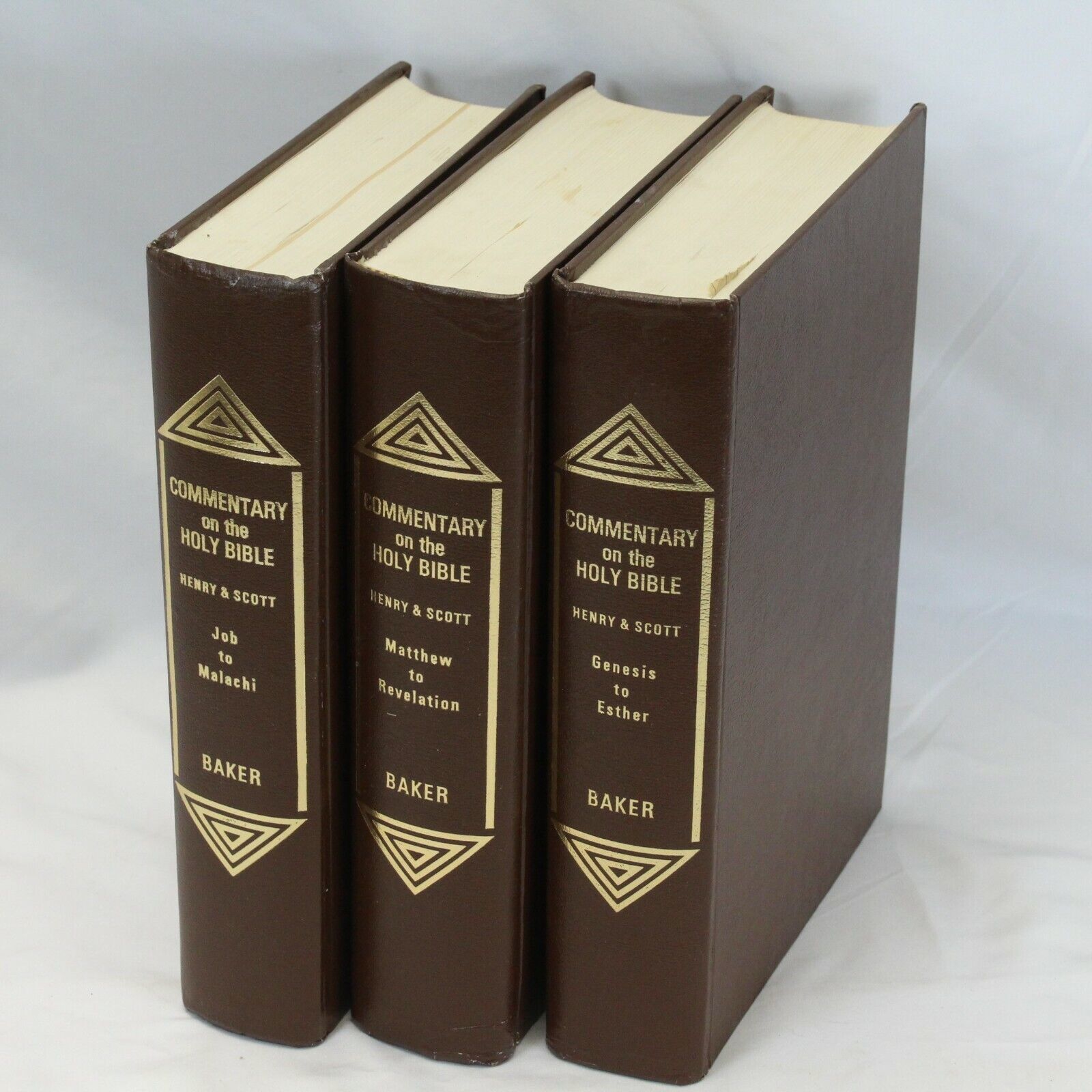 Commentary on the Holy Bible 3 Volume Matthew Henry Thomas Scott 1973 ...