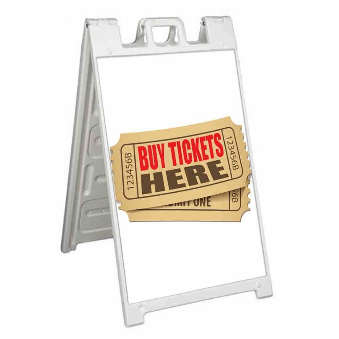 BUY TICKETS HERE Signicade 24x36 Aframe Sidewalk Sign Banner Decal SALE ...