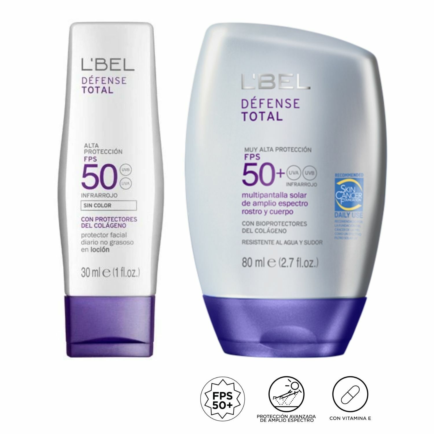 L'Bel Defen Total Solar Protect for Face & Face & Body Bundle 2.7 oz 1. ...