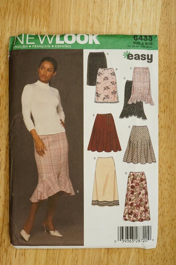 6433 New Look Sewing Pattern Size A Tulip Swing Skirts 8-15 Uncut Easy ...