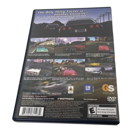 Corvette Sony PlayStation 2 PS2 No Manual Video Game - Video Games