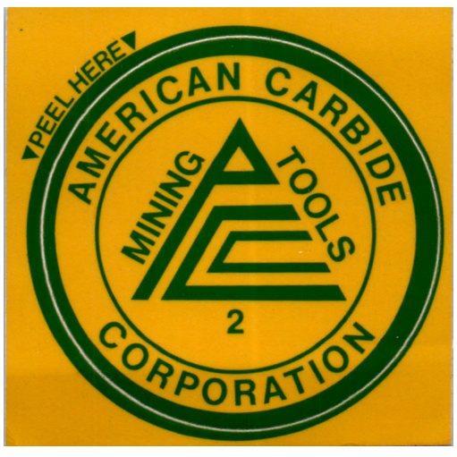 Coal Mining Helmet Decal Sticker American Carbide Corporation Mining ...