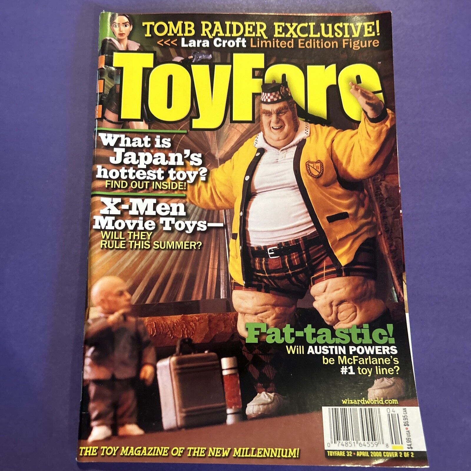 TOYFARE MAGAZINE April 2000 #32 LARA CROFT Tomb Raider Xmen / Austin ...