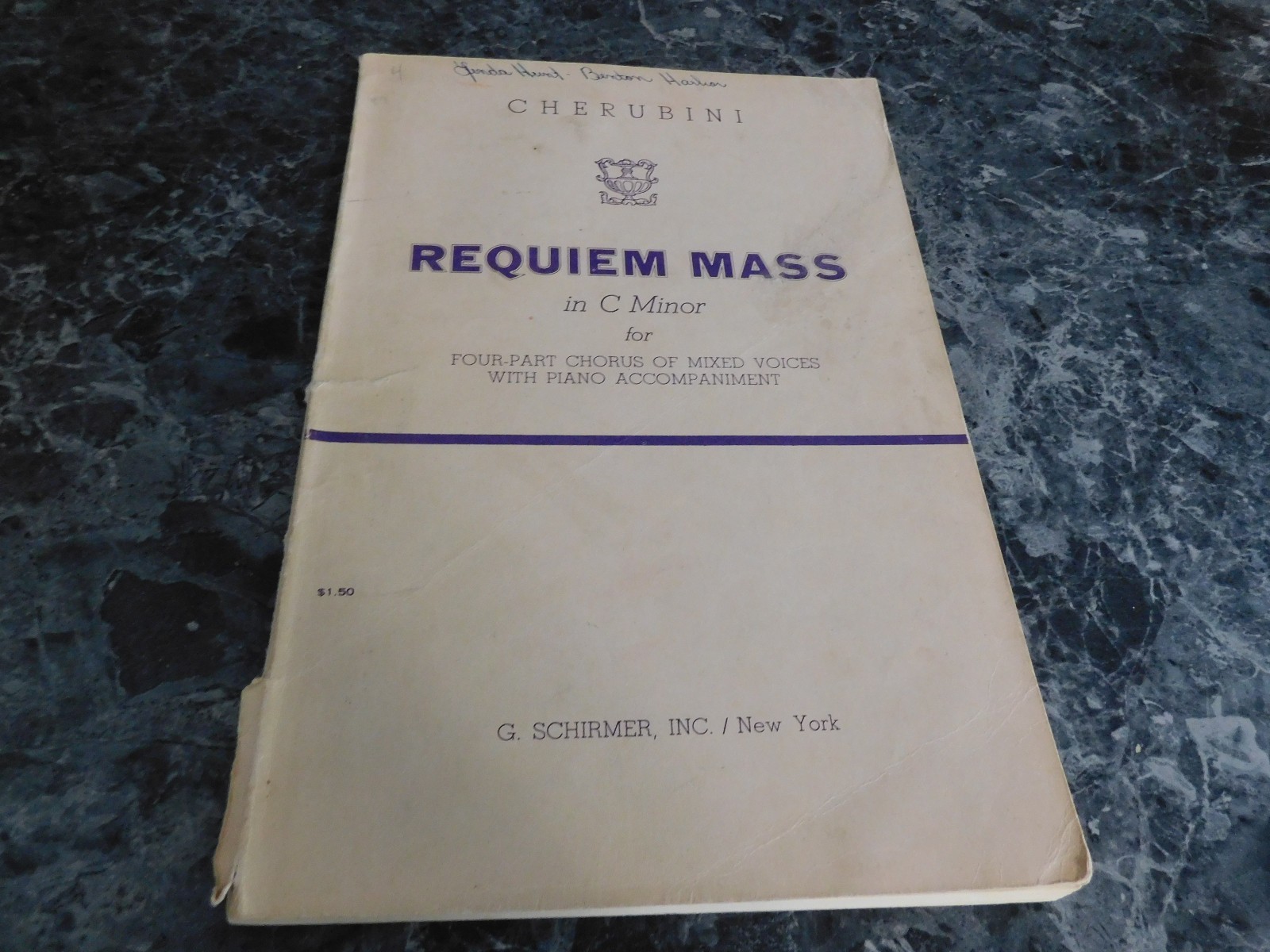 Requiem Mass in C Minor by Cherubini - Vintage & Antique