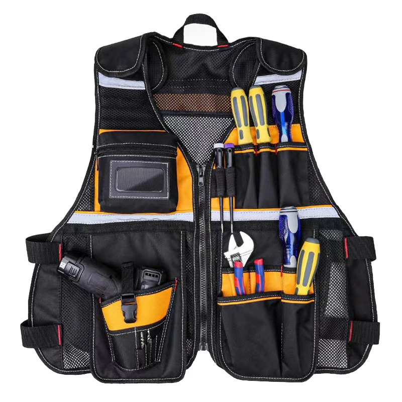 Electrician Carpenter Vest Carpenter Bags Tool Vest Fer Plumber ...