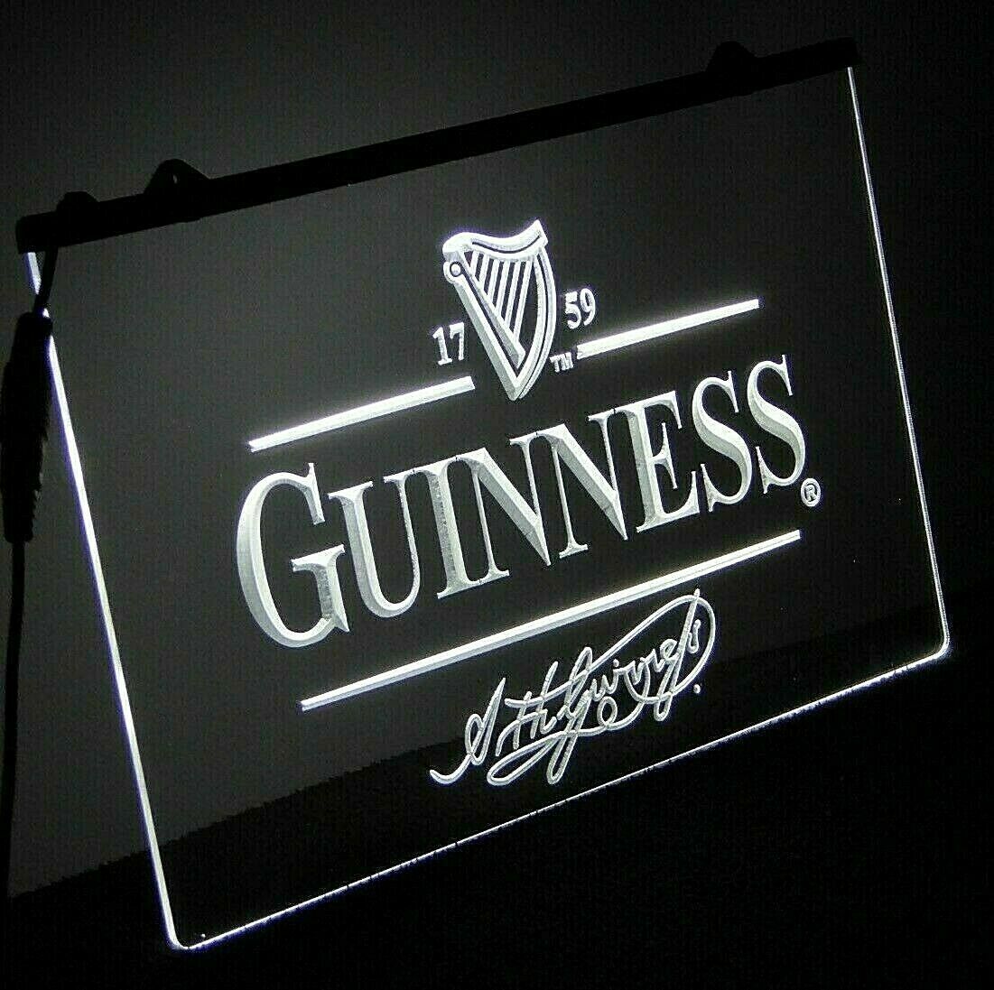 Guinness LED Neon Sign Home Decor Crafts Display Glowing - Other ...