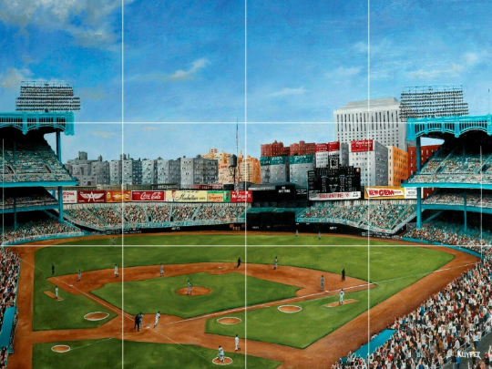 new York Yankees baseball stadium ceramic tile mural backsplash - Floor ...