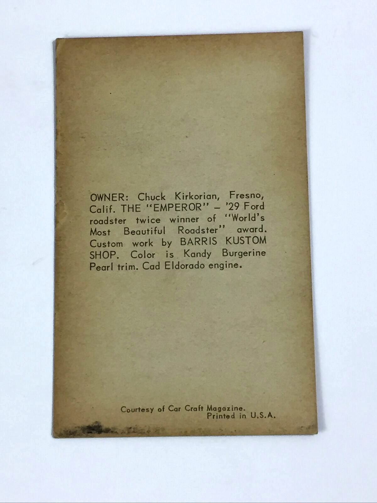 George Barris's Emperor '29 Ford Custom Roadster World's Most Roadster ...