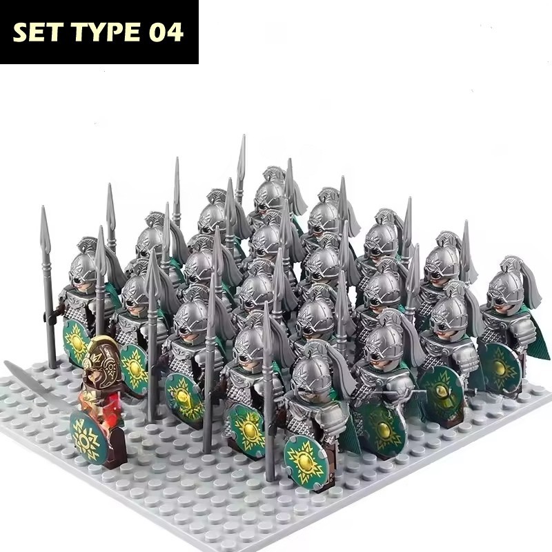 168Pcs LOTR Rohan Royal Guards Elite Gondor Army Set Collection ...