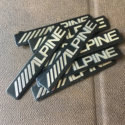 4x /////ALPINE ALPNE car Hi-Fi Speaker audio Speaker Badge stereo ...