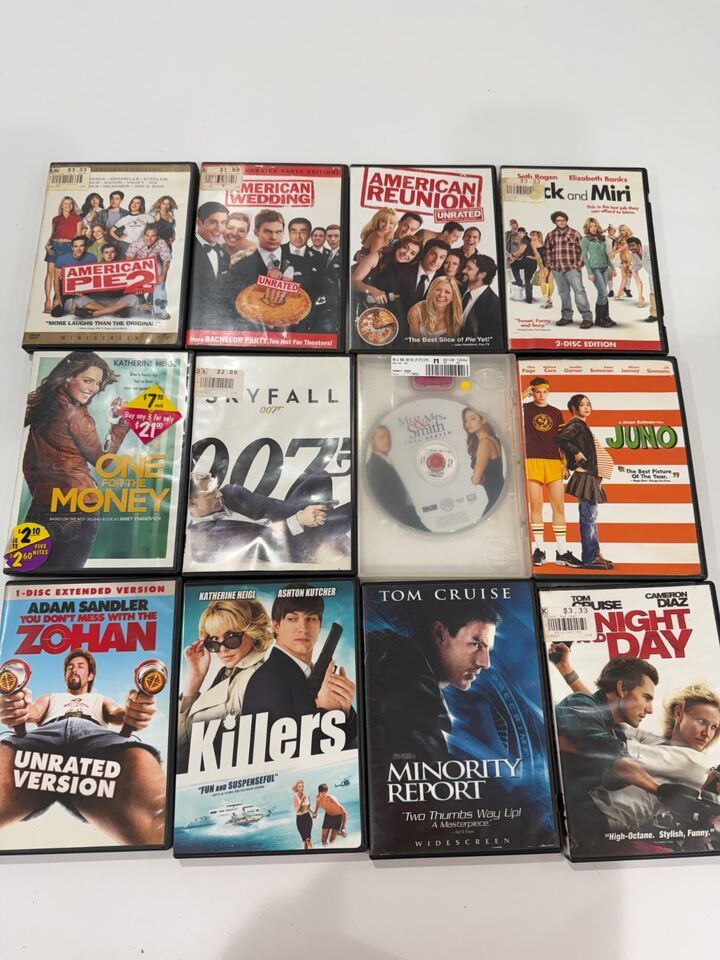 Movie Night DVD Lot of 12 Bundle #1 - DVDs & Blu-ray Discs