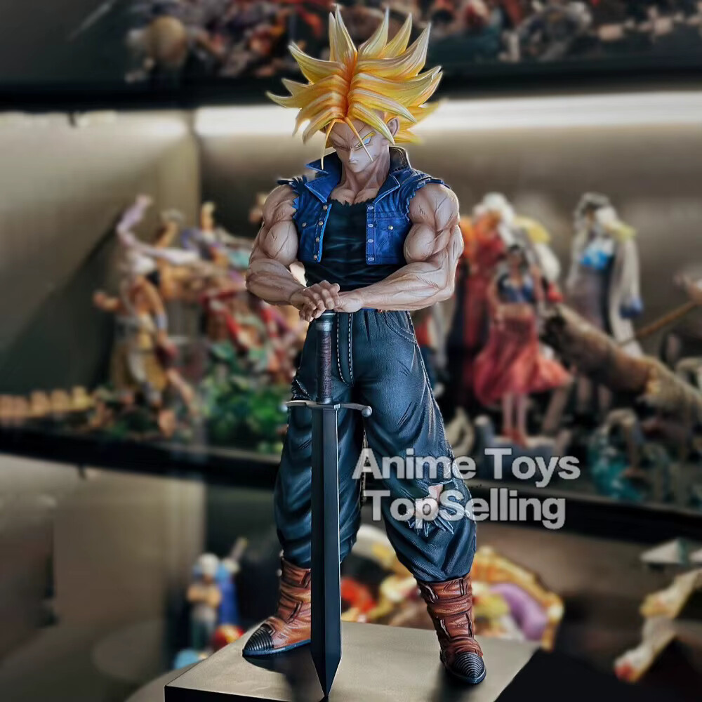 Anime Dragon Ball Z Trunks Figure 9.84 Inches PVC Statue with Stand ...