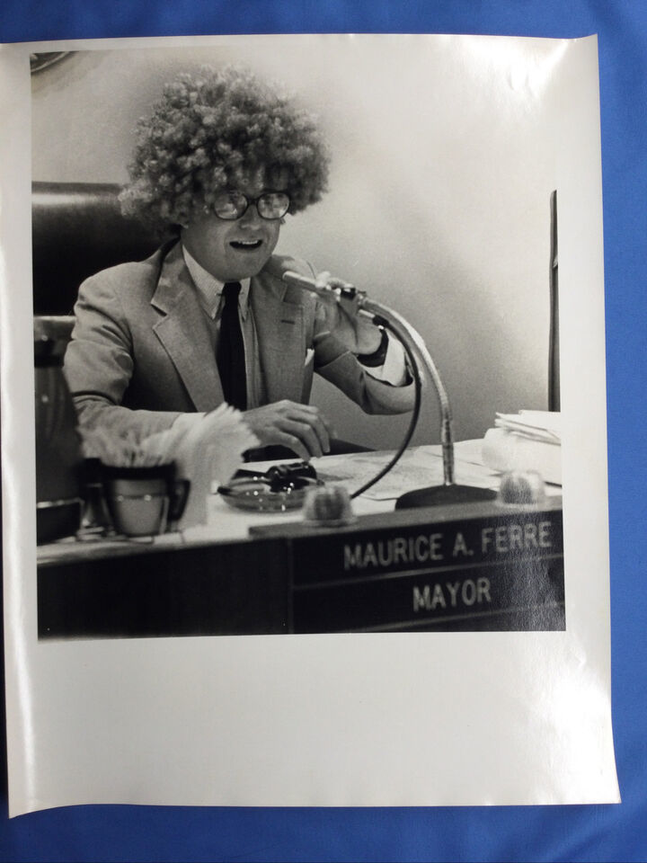 Original John Walther Photo THE MIAMI HERALD - MAURICE A. FERRE MAYOR ...
