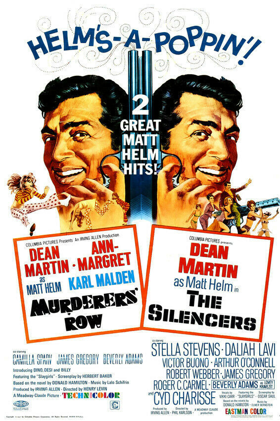 Dean Martin The Silencers Murderers Row Matt Helm cool art 24x36 Poster ...