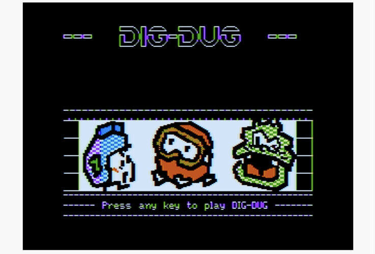 Dig Dug Game for Vintage Apple II IIe IIc IIGS Computer on 5.25” Floppy ...