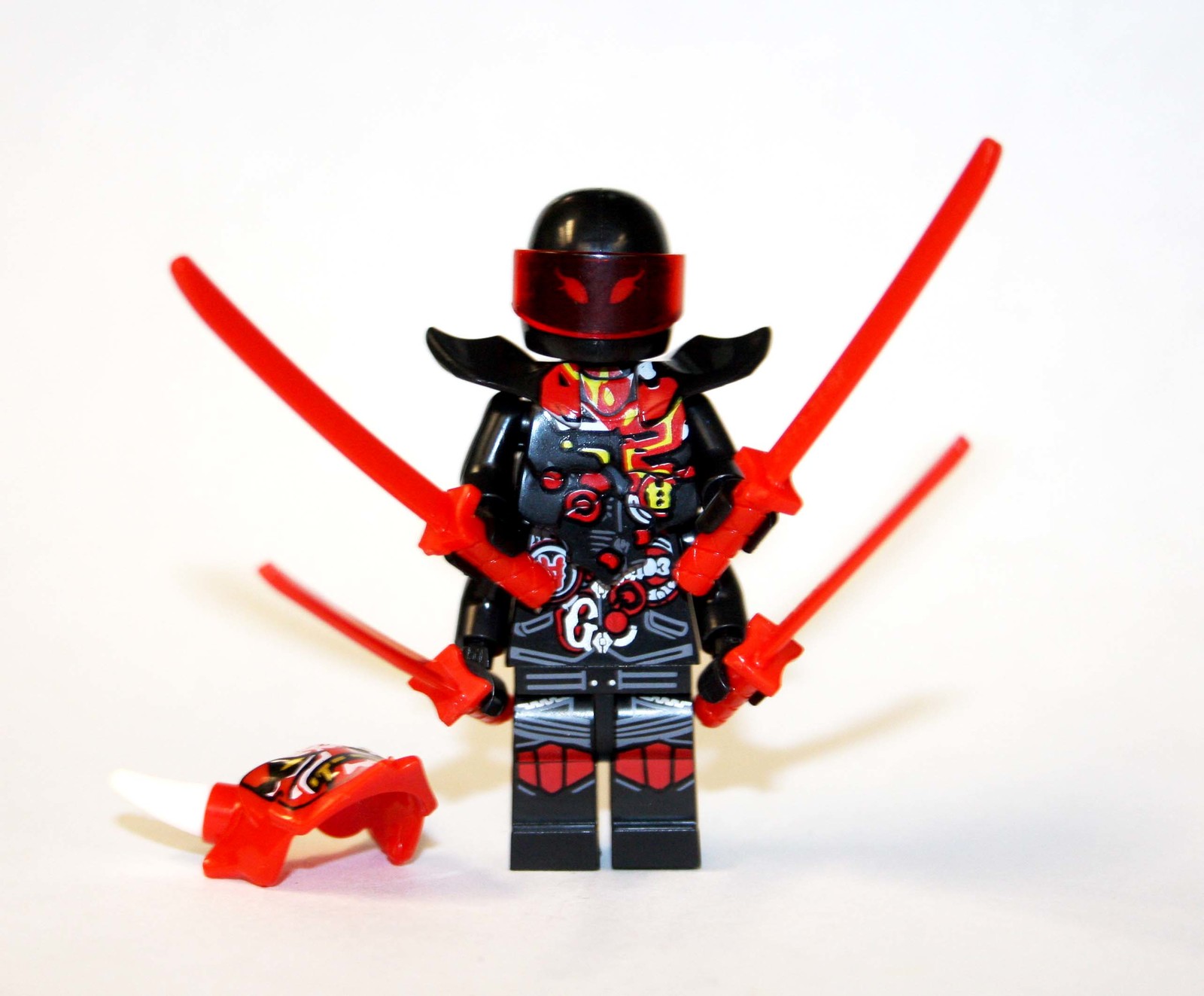 Mr E with Oni Mask of Vengeance Ninjago Custom Minifigure - LEGO (R) Minifigures