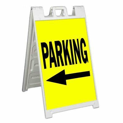PARKING DOWN ARROW Signicade 24x36 Aframe Sidewalk Sign Banner Decal ...