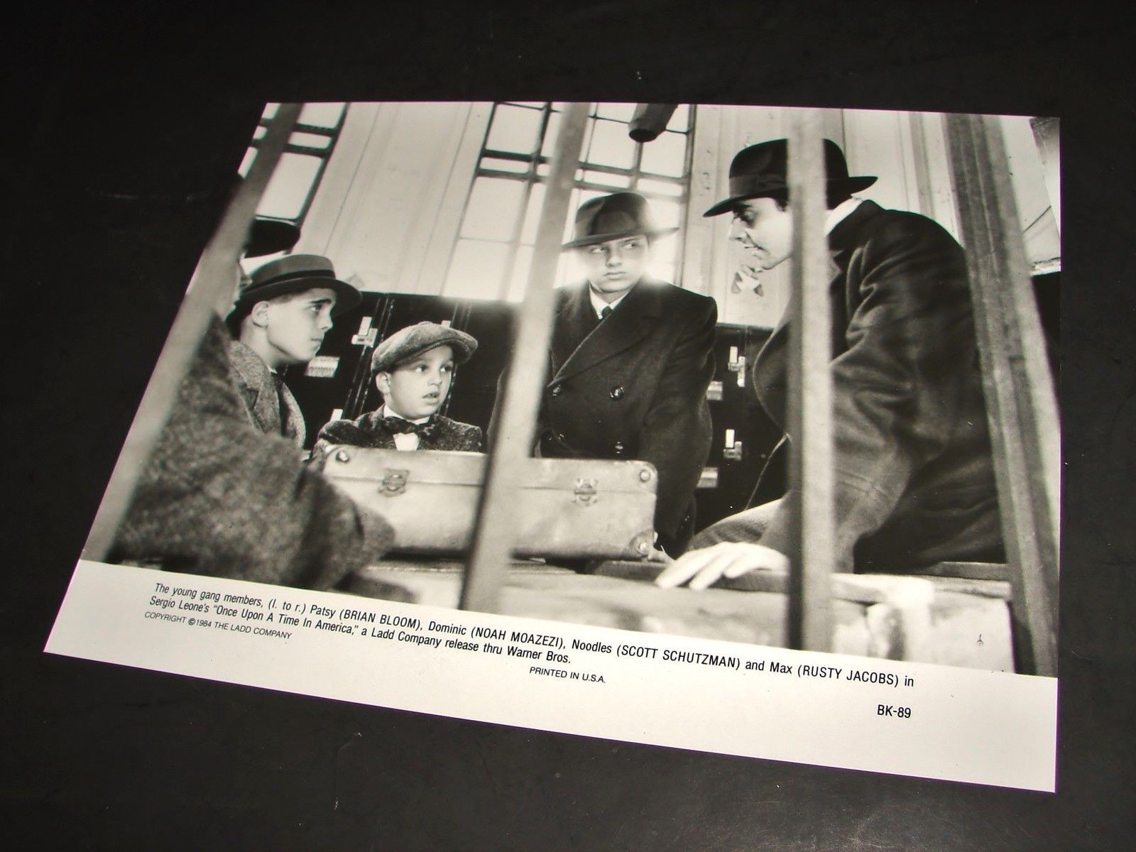 1984 Movie ONCE UPON A TIME IN AMERICA Photo Brian Bloom Rusty Jacobs ...