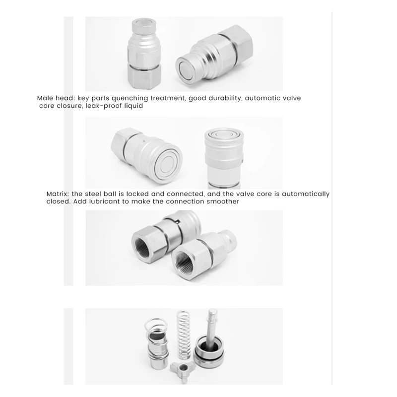 1/2Inch NPT Hydraulic Coupler Skid Steer and 50 similar items