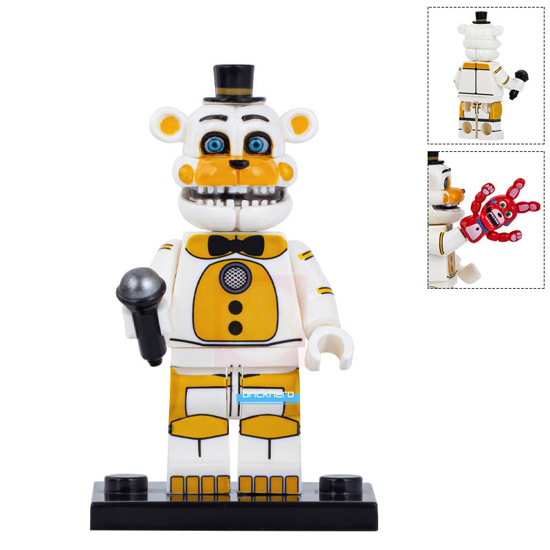 Golden Funtime Freddy Five Nights at Freddy's Lego Minifigure Brick Toy ...
