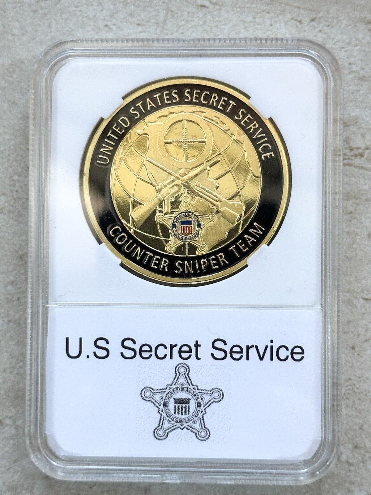 United States Secret Service Counter Sniper Team Challenge Coin 40mm ...
