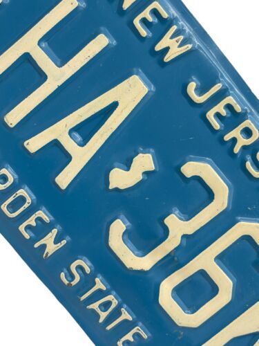 New Jersey License Plate Garden State Blue White Car Truck Vehicle FHA ...