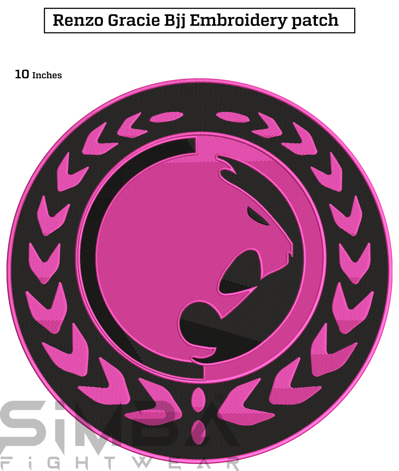 Martial Arts Gi Patches Renzo Gracie Embroidery Patches BJJ Grapplers ...