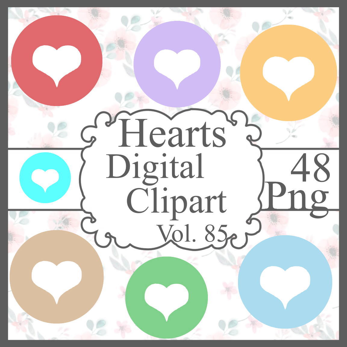 Hearts Digital Clipart Vol. 85 - Scrapbooking