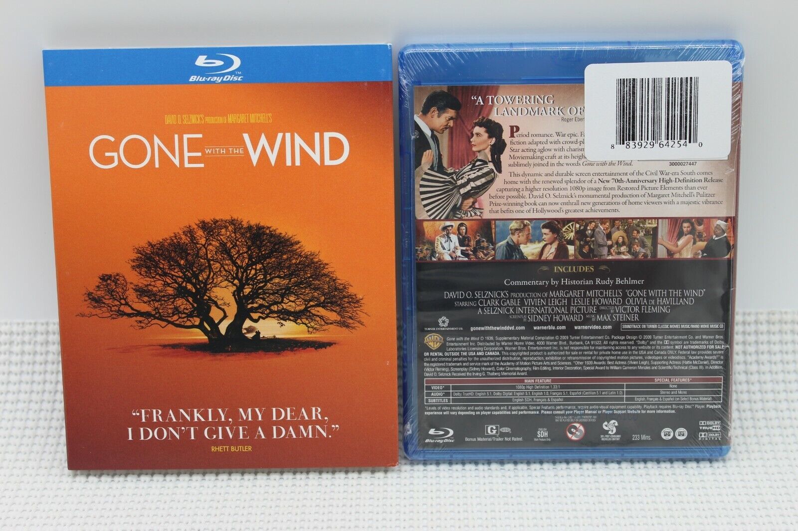 GONE WITH THE WIND Blu-Ray Disc 70th Anniversary Edition w/ Slip Cover!! NEW - DVDs & Blu-ray Discs