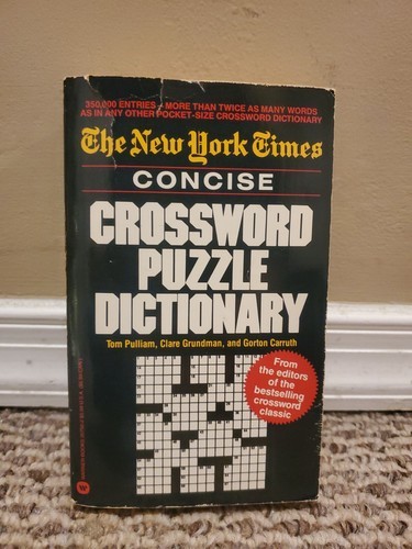 The New York Times Concise Crossword Puzzle Dictionary by Clare ...