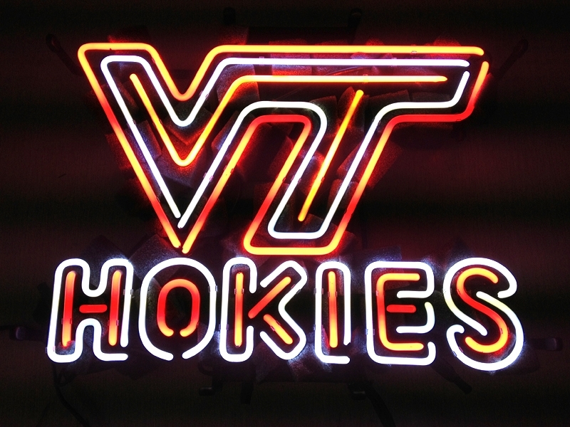 NCAA VT Virginia Tech Hokies Basketball Beer Neon Light Sign 17'' x 15 ...