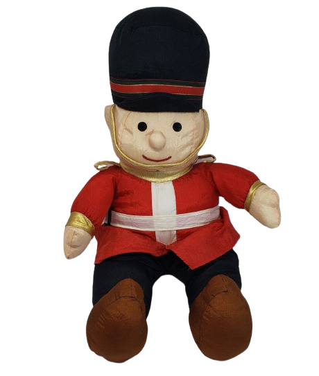 14" VINTAGE INTERNATIONAL SILVER DRUMMER BOY SOLDIER NYLON STUFFED ...